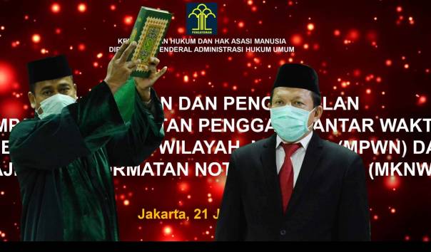 Harun Sulianto dilantik Jadi Majelis Kehormatan Notaris Wilayah