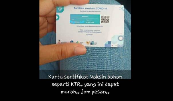 Tak Main-main, Kemendag Siap Tertibkan Layanan Jasa Cetak Kartu Sertifikat Vaksin