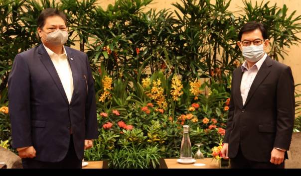 Menko Airlangga Temui Perdana Menteri Singapura, Ternyata Begini Tujuannya