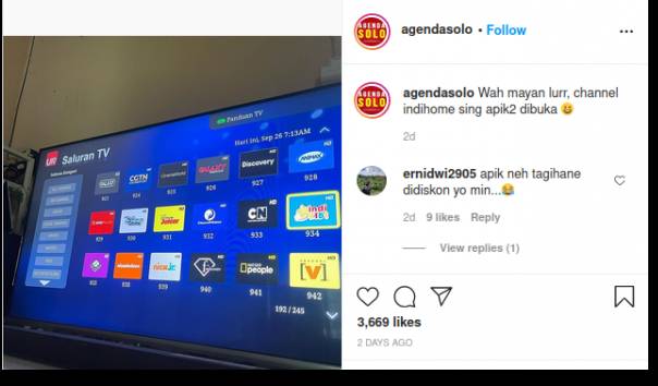 Viral Unggahan Terkait Channel Indihome yang Bagus Dibuka, Ini ...