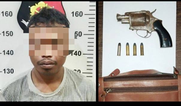 Pistol Revolver Polisi