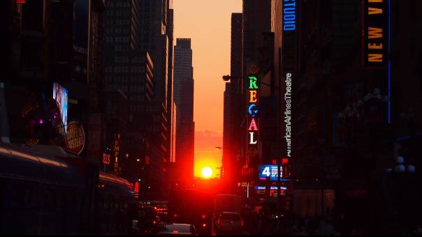 Semburat Senja 'Manhattanhenge' di New York kembali Terjadi, Fenomena ...