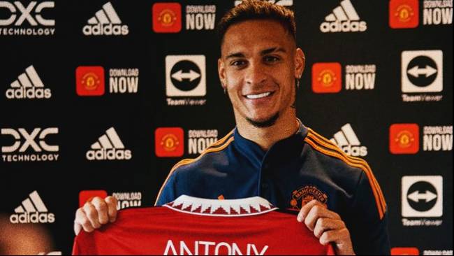 Manchester United vs Arsenal: Debut Antony di Manchester United ...