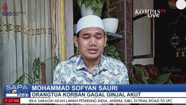 Sofyan Tak Sangka Anaknya Meninggal Akibat Gagal Ginjal Akut, Awalnya Cuma Demam