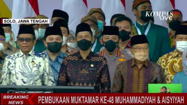 Saat Mahfud MD, Prabowo hingga JK Kompak Pakai Batik dan Peci Hitam di ...
