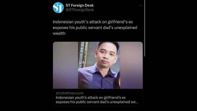 Strait Times Salah Pasang Foto Influencer David Gadgetin untuk Kasus ...