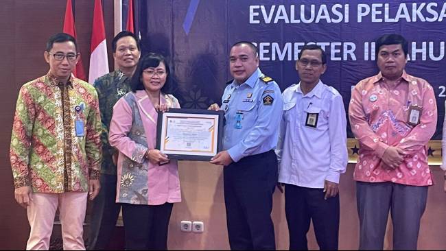 Kanwil Kemenkumham Sumsel Raih Penghargaan Terbaik ke-2 Penyelesaian LPJ dari KPPN Palembang