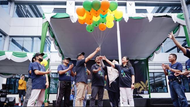 Peringati HUT Ke-27, PTPN XIII Gelar Donor Darah hingga Jalan Sehat