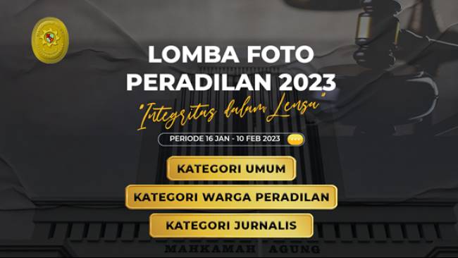Inilah Para Pemenang Lomba Foto Peradilan 2023: Integritas dalam Lensa