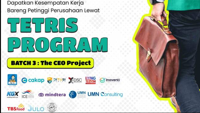 DQLab Hadir Berikan Kesempatan Bekerja Bersama Petinggi Perusahaan Melalui Tetris Program Batch 3