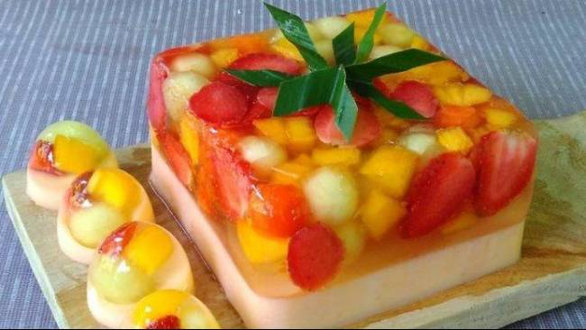 Resep Puding Buah Sehat dengan Vla, Cocok untuk Menu Buka Puasa Ramadan