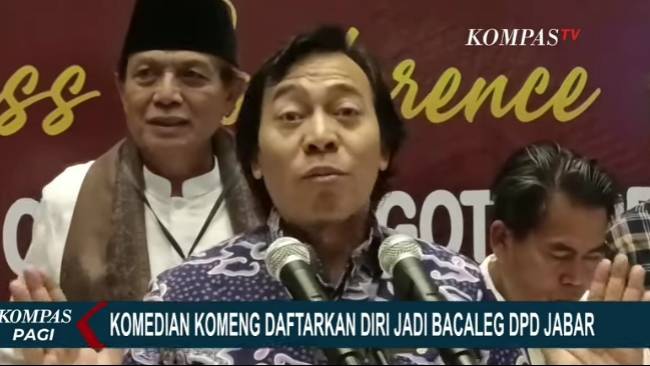 Nyaleg DPD Jabar, Komeng: Meski Tak Bisa Mensejahterakan, Paling Tidak ...