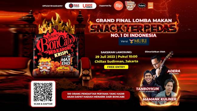 BonCabe Gelar Lomba Makan Snack Terpedas No.1 di Indonesia Berhadiah ...
