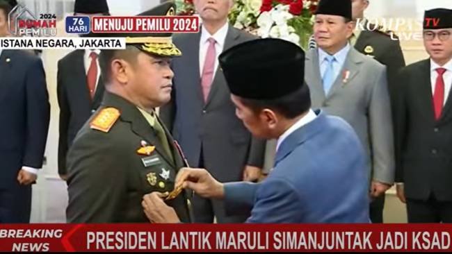 SAH! Maruli Simanjuntak Jabat Kepala Staf Angkatan Darat, Naik Pangkat ...