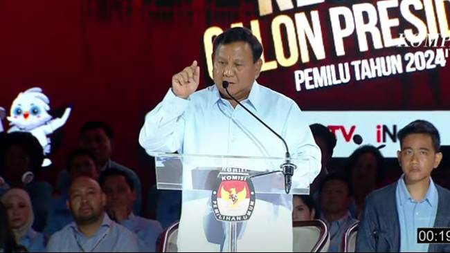 Debat Capres, Prabowo Sebut Ada yang Asal Bicara Tanpa Data: Didorong oleh Ambisi