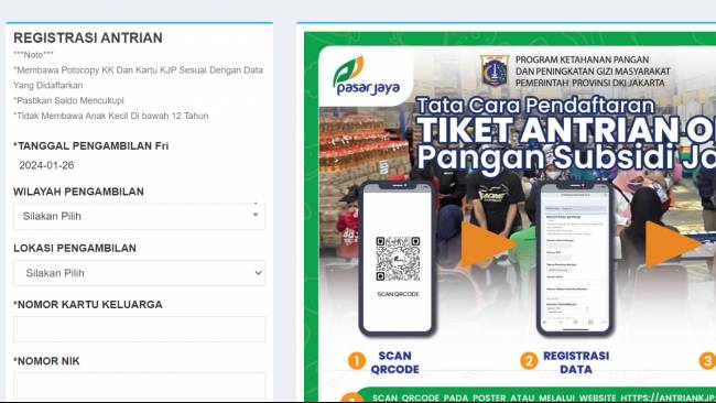 Cara Daftar Nomor Antrian KJP Pasar Jaya 2024 Secara Online untuk Dapat ...