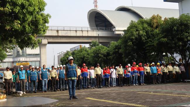 Gelorakan Budaya Keselamatan, PLN UID S2JB Gelar Apel Bulan K3 Nasional 2023