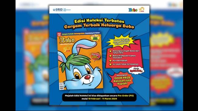 Telah Dibuka! Ini Link PO Majalah Bobo Edisi Koleksi Terbatas Cergam ...