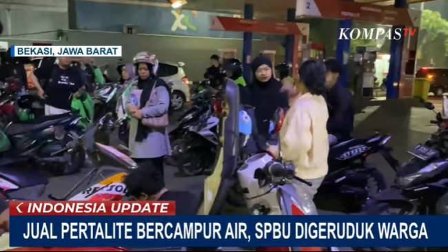 Sejumlah Kendaraan Mogok usai Isi Bensin Tercampur Air di SPBU Bekasi, Pertamina akan Ganti Rugi