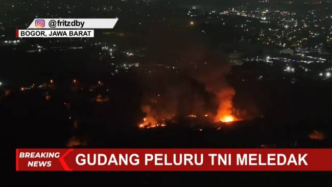 Api Ledakan Gudang Peluru TNI Berhasil Dipadamkan, Amunisi Kedaluwarsa Diduga Jadi Pemicu