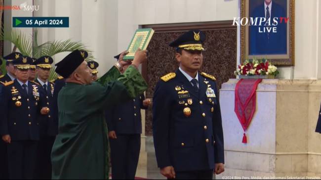 Jokowi Lantik Marsdya Mohamad Tonny Harjono sebagai KSAU dan Beri ...