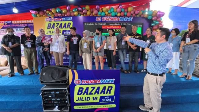 Chandra Karya Gelar Bazaar dan Lelang Furniture Mulai 1 Rupiah