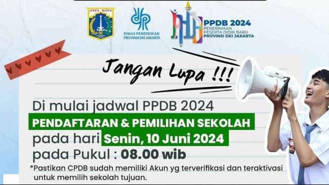 Jadwal dan Syarat Daftar PPDB Bersama Jakarta 2024 untuk Jenjang SMP ...