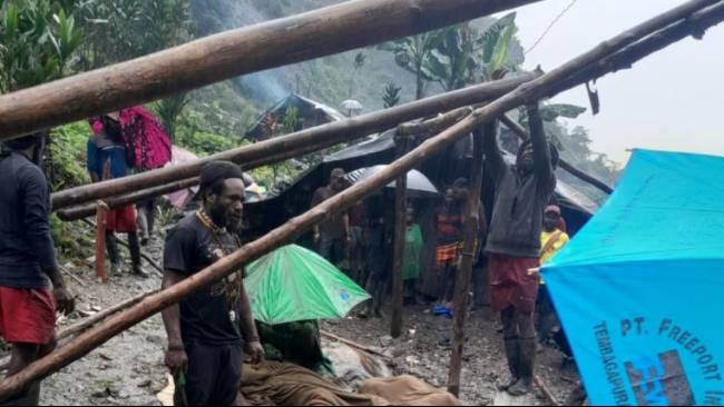 Longsor di Tembagapura Papua Tengah, 7 Orang Meninggal Dunia, 2 Diantaranya Anak-anak