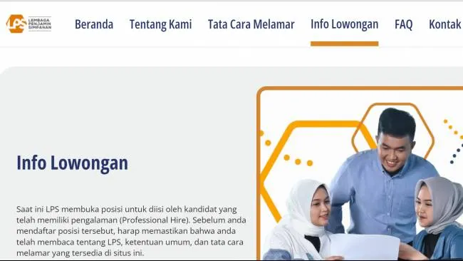 Lowongan Kerja Lembaga Penjamin Simpanan (LPS) untuk Lulusan S1, Begini ...
