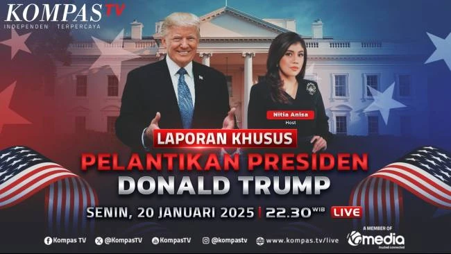 Link Streaming Upacara Pelantikan Presiden AS Donald Trump, Live di ...
