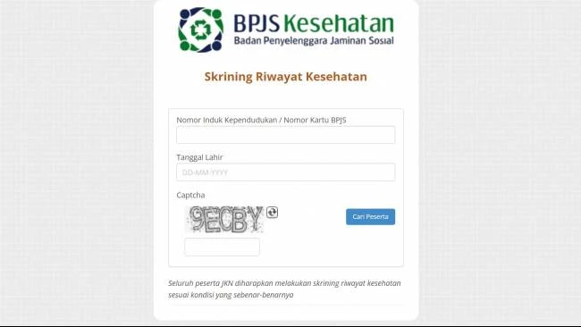 Link Resmi Fitur Skrining Riwayat Kesehatan BPJS Kesehatan 2025, Bisa ...