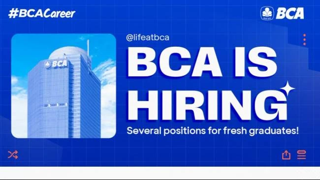 BCA Buka Lowongan Kerja Management Trainee untuk S1-S2 Berbagai Jurusan, Ini Kualifikasinya