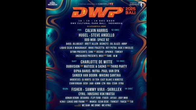 Sederet Line-up Mega Bintang yang Mengisi DWP 2025 di Bali