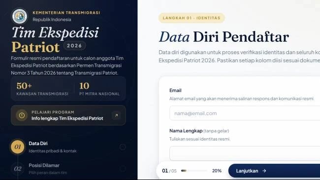 Rekrutmen Tim Ekspedisi Patriot 2026: Syarat, Tugas, dan Lokasi Penugasan