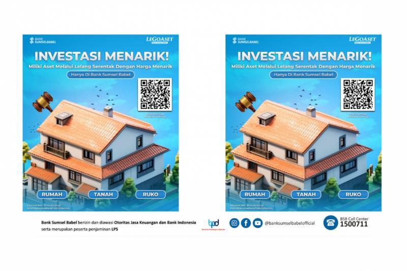 Bank Sumsel Babel Hadirkan Lelang Agunan, Solusi Mudah Miliki Rumah dan ...